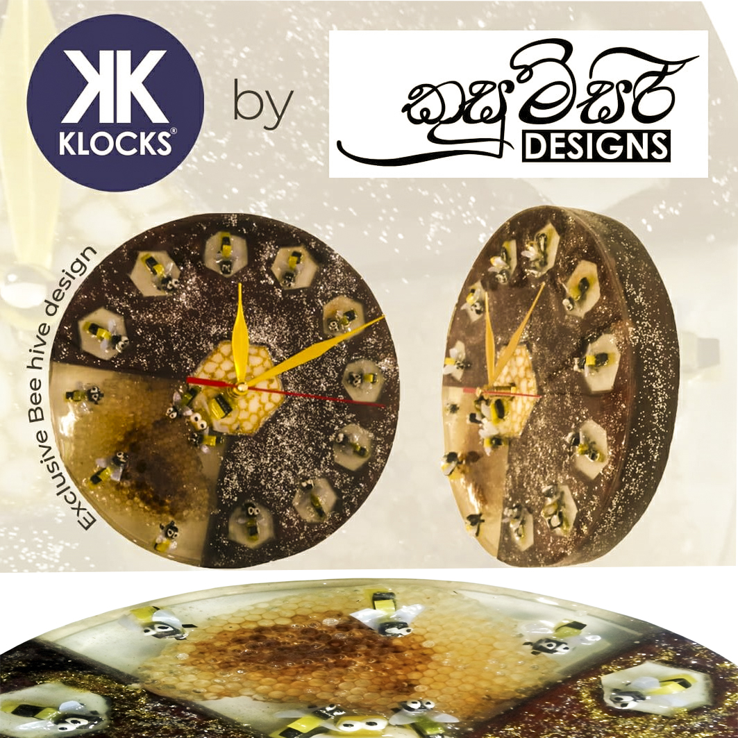 Resin With Wood Wall Clock | Daraz.lk