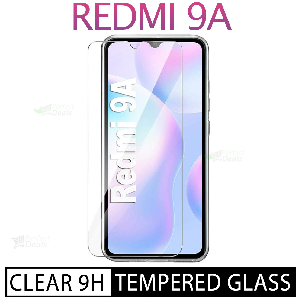 Shopila Redmi 9A Anti Scratch 0.3mm Transparent Screen Protection Glass Film Strong Clear ...