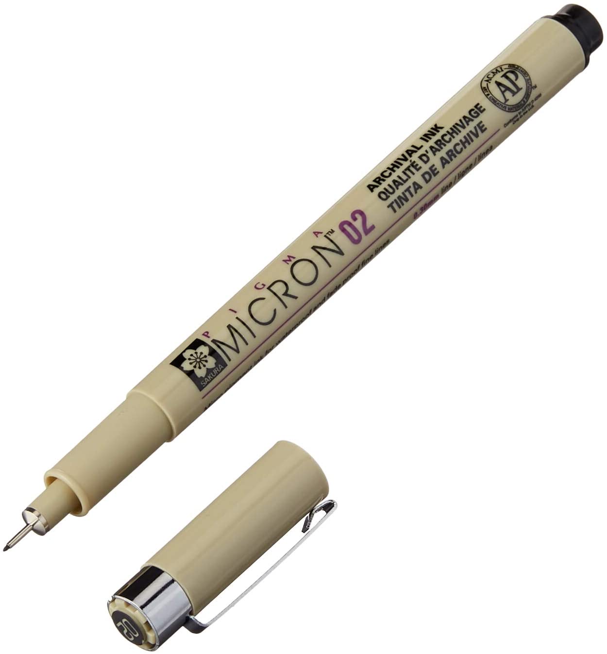 Sakura Pigma Micron 02 (0.30mm) Black pen from Japan Sakura Brand ...